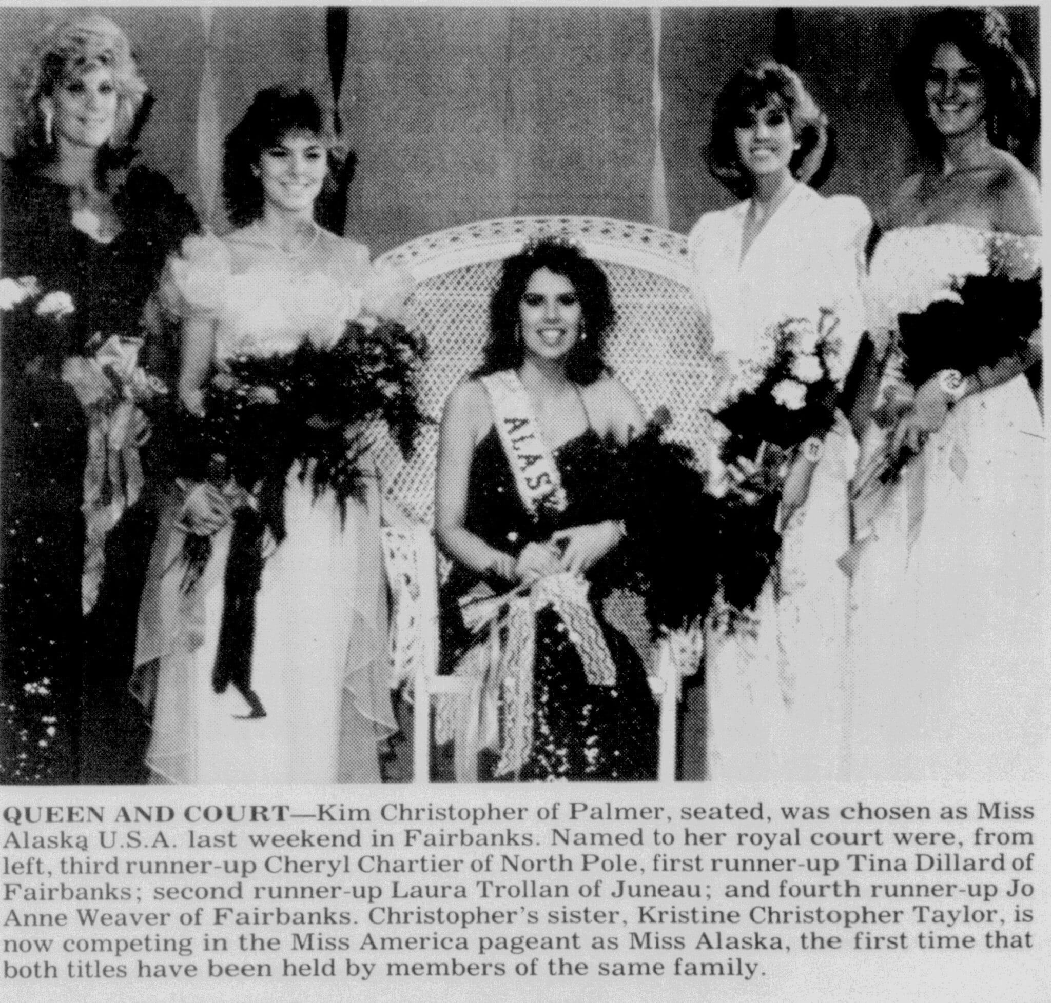 Miss Alaska USA and Teen USA Titleholder History